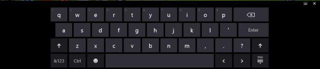 Windows 10 build 10056 features new touch keyboard