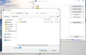 Add custom folders to This PC in Windows 10 or remove default folders