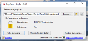 Change network icon click action in Windows 10