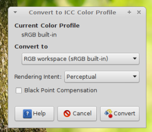 Fix Gimp cannot save PNG image