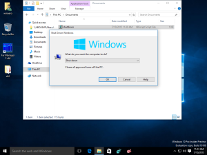 Create a Shut Down Windows Dialog Shortcut in Windows 10