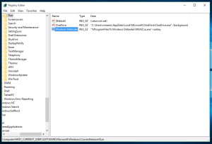 Windows Defender tray icon in Windows 10 - show or hide