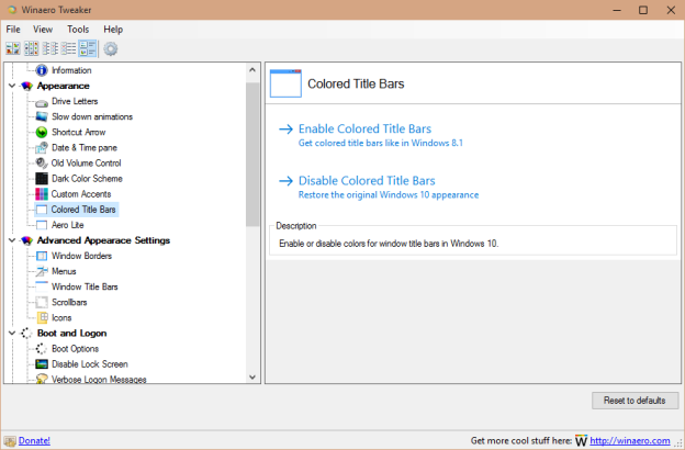 Winaero Tweaker 0.3.1 is out, features lots of useful tweaks
