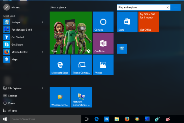 Cool features of the Windows 10 Start Menu