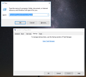 Get classic msconfig.exe back in Windows 10 and Windows 8