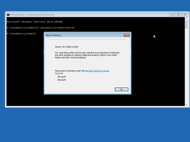 Boot quickly into Safe Mode command prompt in Windows 10