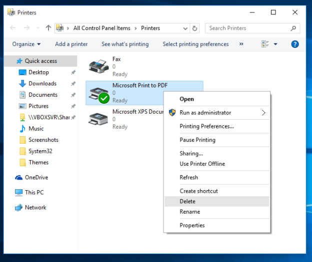 Fix PDF Printer Is Missing In Windows 10