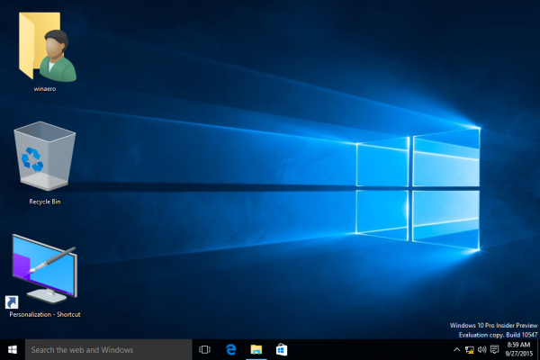 Tip: Resize icons quickly on the Desktop or in a folder in Windows 10