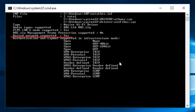 How to set up Windows 10 ad hoc wireless hotspot