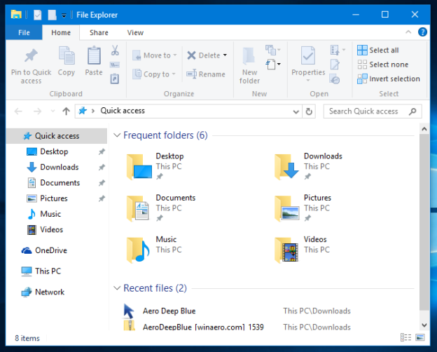How to access This PC from Quick Access using the keyboard in Windows 10