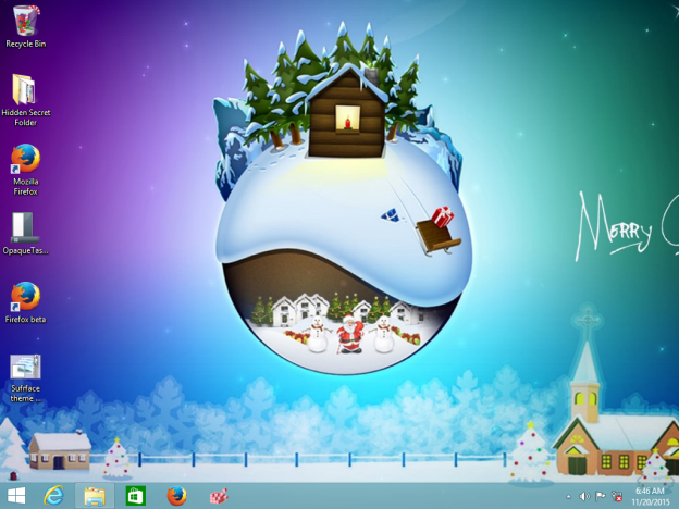 Christmas 2015 theme for Windows 10, Windows 7 and Windows 8