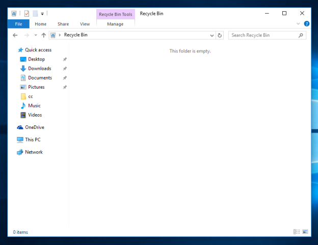 How To Pin Recycle Bin To Quick Access In Windows 10