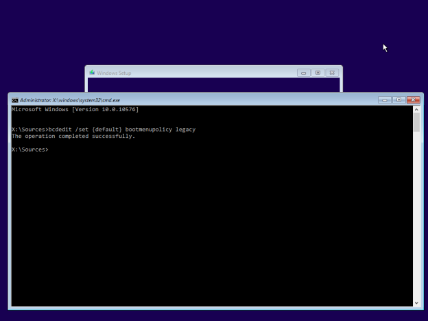 Access safe mode and F8 options when Windows 10 does not start