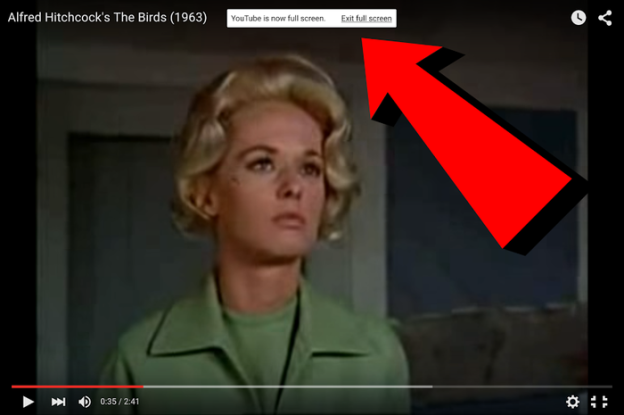 Enable the hidden simplified fullscreen UI for YouTube in Chrome 47