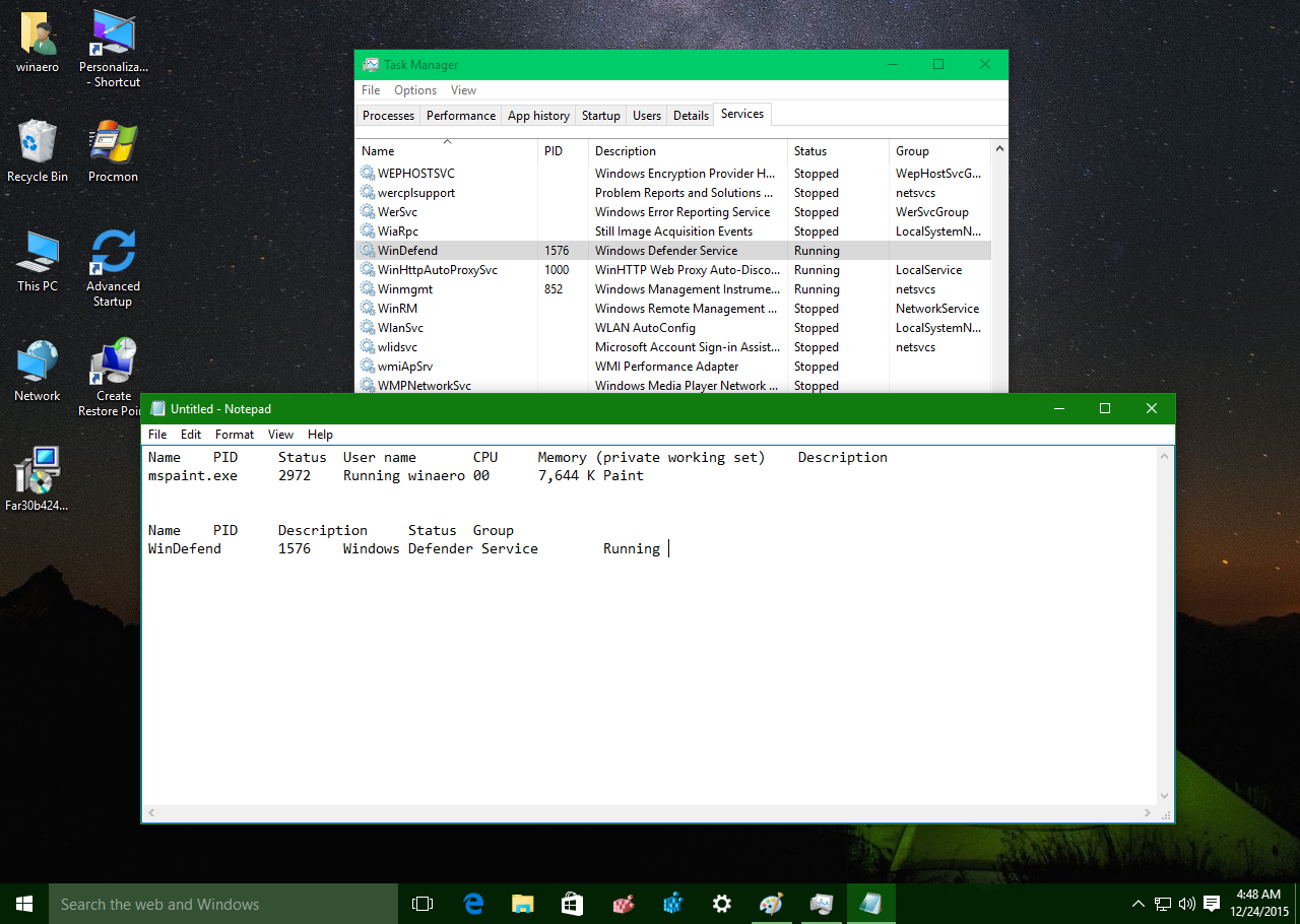 How to copy process details from the Task manager in Windows 10