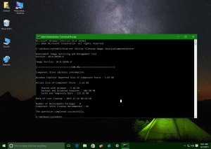 WinSxS folder size - see in Windows 10