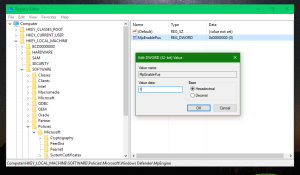 Enable Anti-Adware feature in Windows Defender