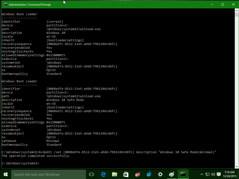 How to rename the OS in Windows 10 boot menu