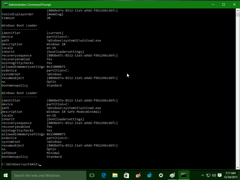 How to rename the OS in Windows 10 boot menu