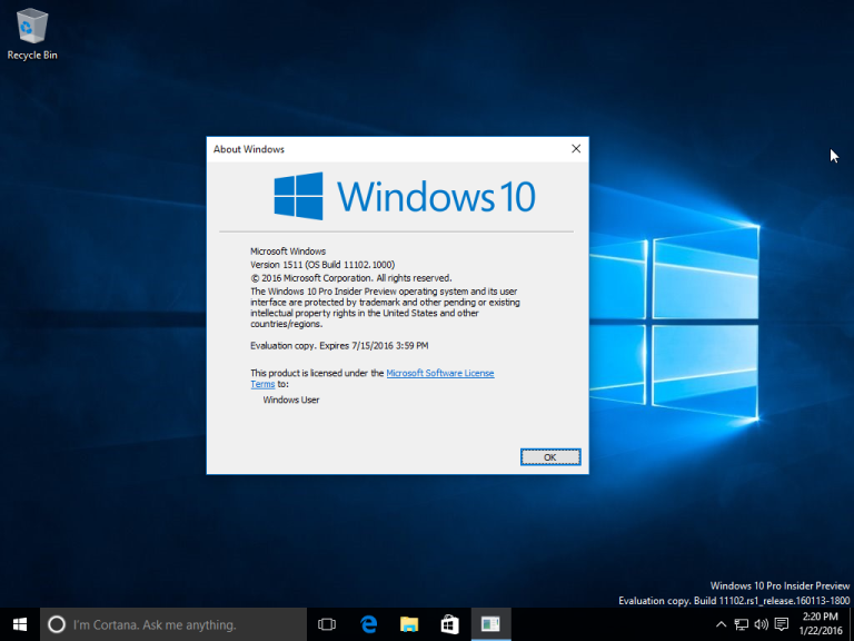 Microsoft has rolled out Windows 10 build 11102