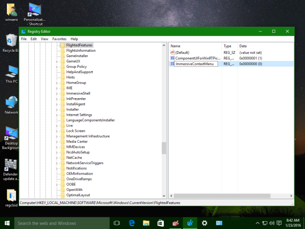 Disable wide context menus in Windows 10 and revert them to classic ...