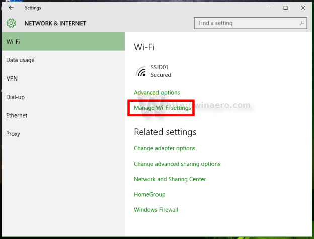 Forget a Wi-Fi network profile in Windows 10