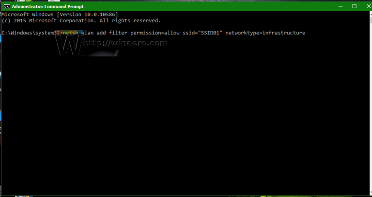 Filter wireless networks in Windows 10 to create a black list or white list