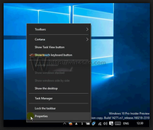 Fix: Remove arrows from system tray in Windows 10 build 14271