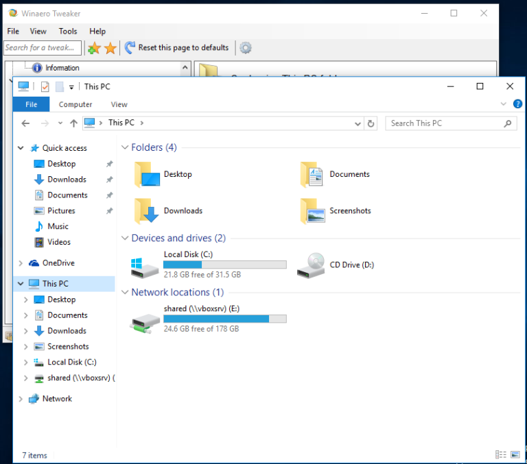 Customize This PC folders with Winaero Tweaker in Windows 10, Windows 8 ...