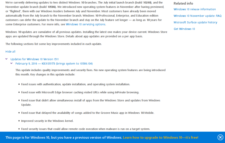 Get official information about Windows 10 updates and releases