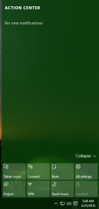 Change the number of Quick Action buttons visible in Action Center of ...