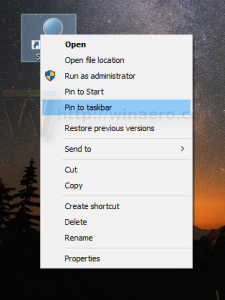 Create a shortcut in Windows 10 to open Windows 8-like search pane