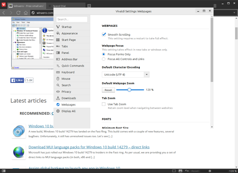 Vivaldi Beta 3 is available