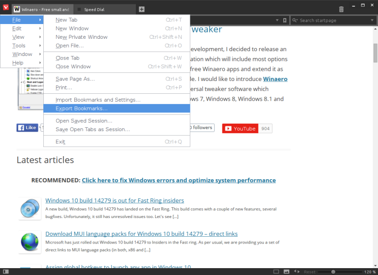 Vivaldi Beta 3 is available