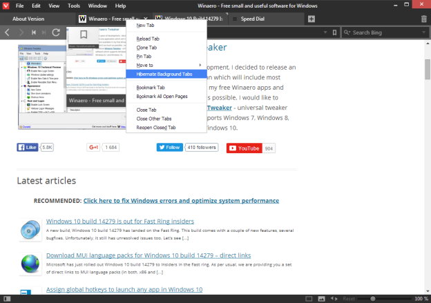 Vivaldi 1.3.534.3 is a privacy focused release
