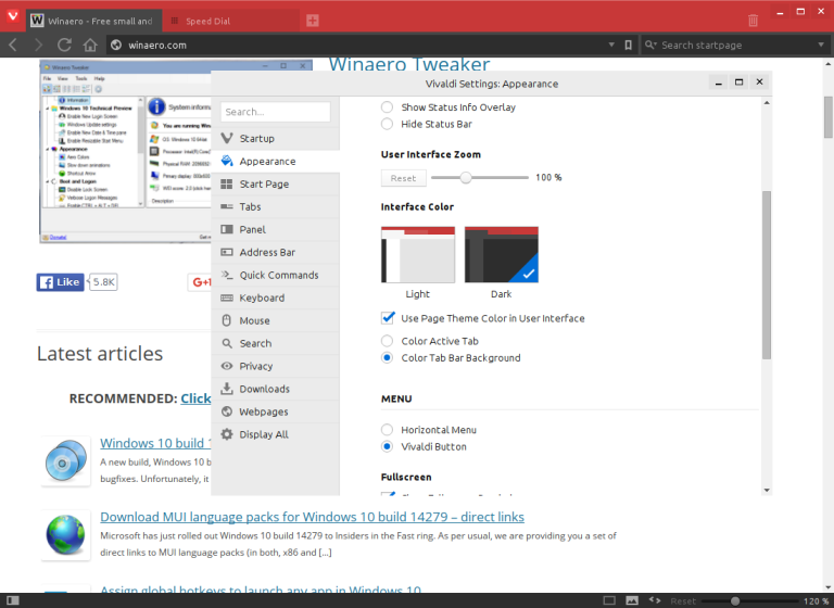 Vivaldi Beta 3 is available
