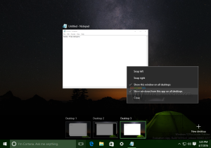 How to make a window visible on all Virtual Desktops in Windows 10
