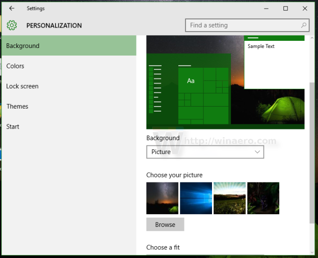 Enable Desktop Slideshow (auto changing desktop wallpaper) in Windows 10