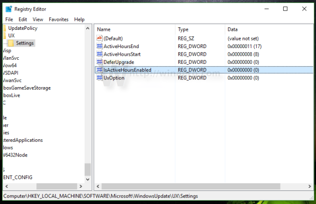 Disable Windows Update Active hours in Windows 10 Disable Windows Update Active hours in Windows 10