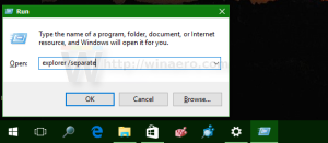 How to start File Explorer in a separate process in Windows 10