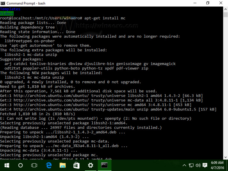 How to enable Ubuntu Bash in Windows 10