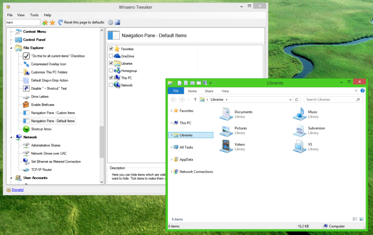 Add custom folders or Control Panel applets to Navigation Pane in File ...
