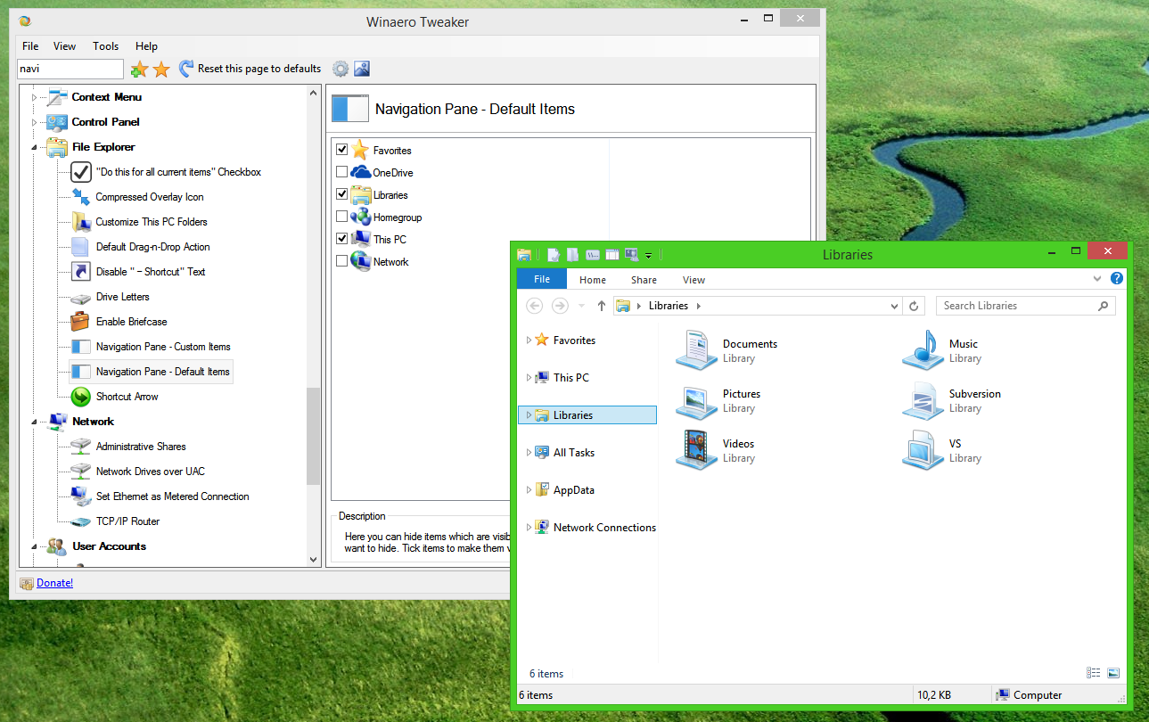 Add Custom Folders Or Control Panel Applets To Navigation Pane In File 