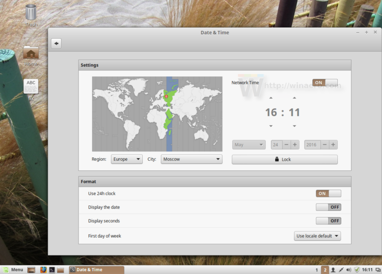How to set time from the Internet (NTP) in Linux Mint 17