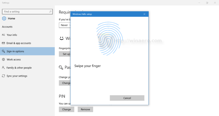 Fix Fingerprint set up button is grayed out in Windows 10