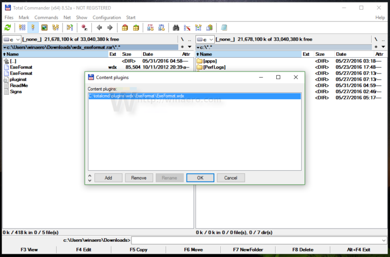 How to find only 32-bit or 64-bit files in a folder