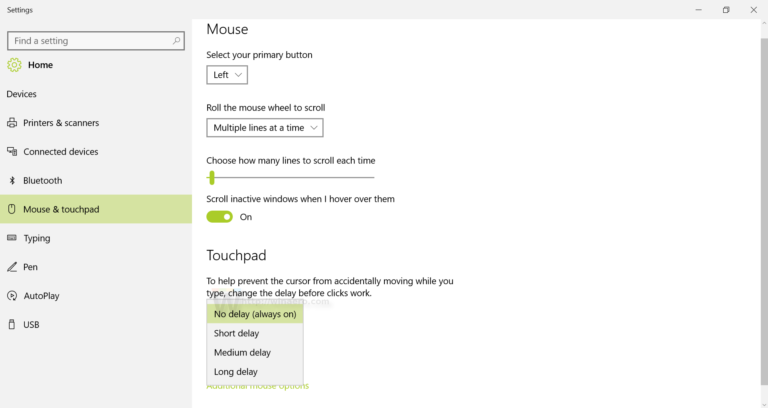 Fix Touchpad Left Click Does Not Work Intermittently In Windows 10