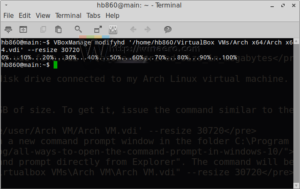 How to resize a VirtualBox HDD image (VDI)