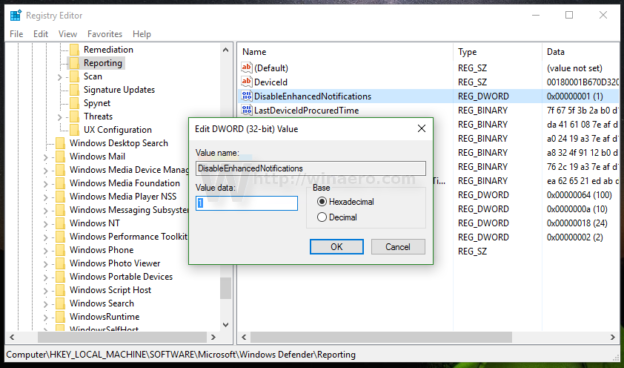 How to disable or enable Windows Defender enhanced notifications in ...