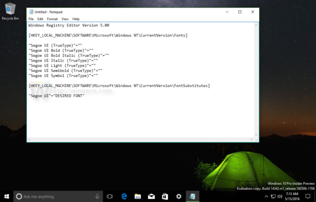 How to Change System Font in Windows 10